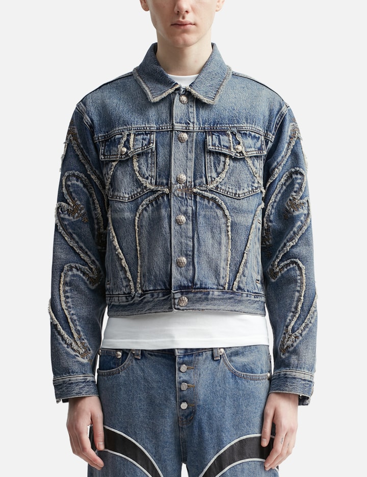 THUG CLUB - Denim Tribal Jacket | HBX - Globally Curated Fashion and ...