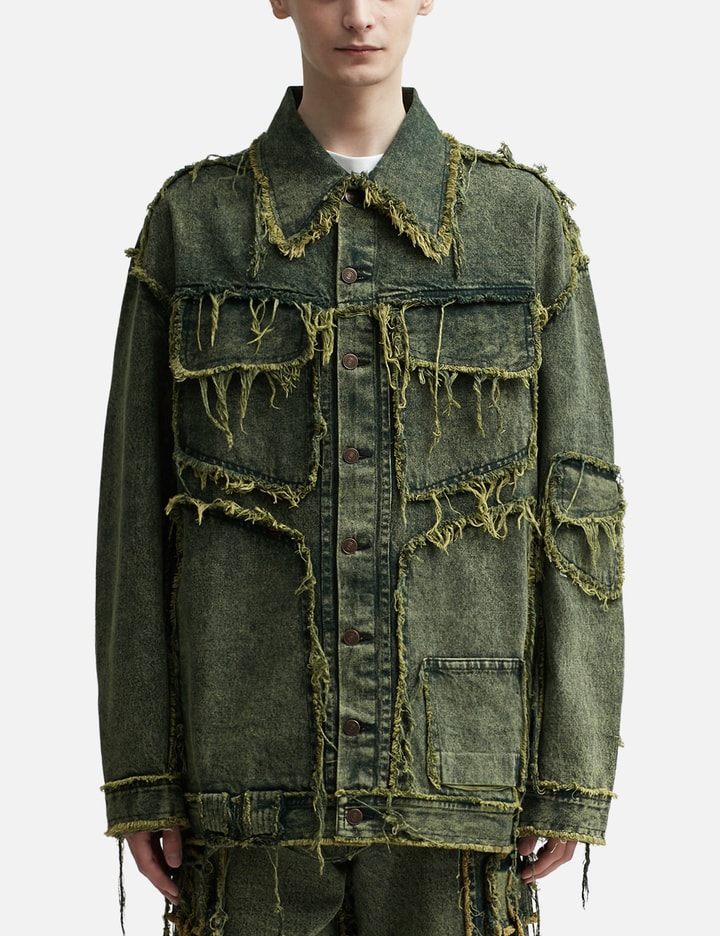 Dhruv Kapoor - Maxi Destroyed Denim Jacket | HBX