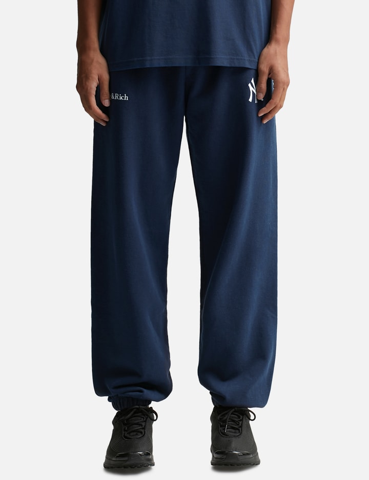 Sporty & Rich - Yankees Serif Sweatpants | HBX - Globally Curated ...