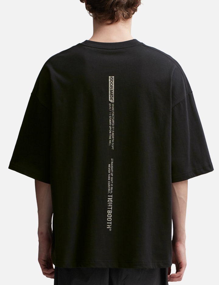 GOOPiMADE - "GMT-01T" Super Wide Logo T-Shirt | HBX