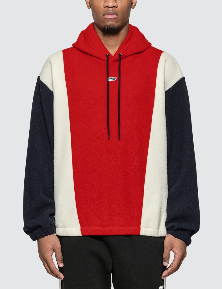 MSGM - Colorblock Fleece Hoodie | HBX - Globally Curated Fashion and ...