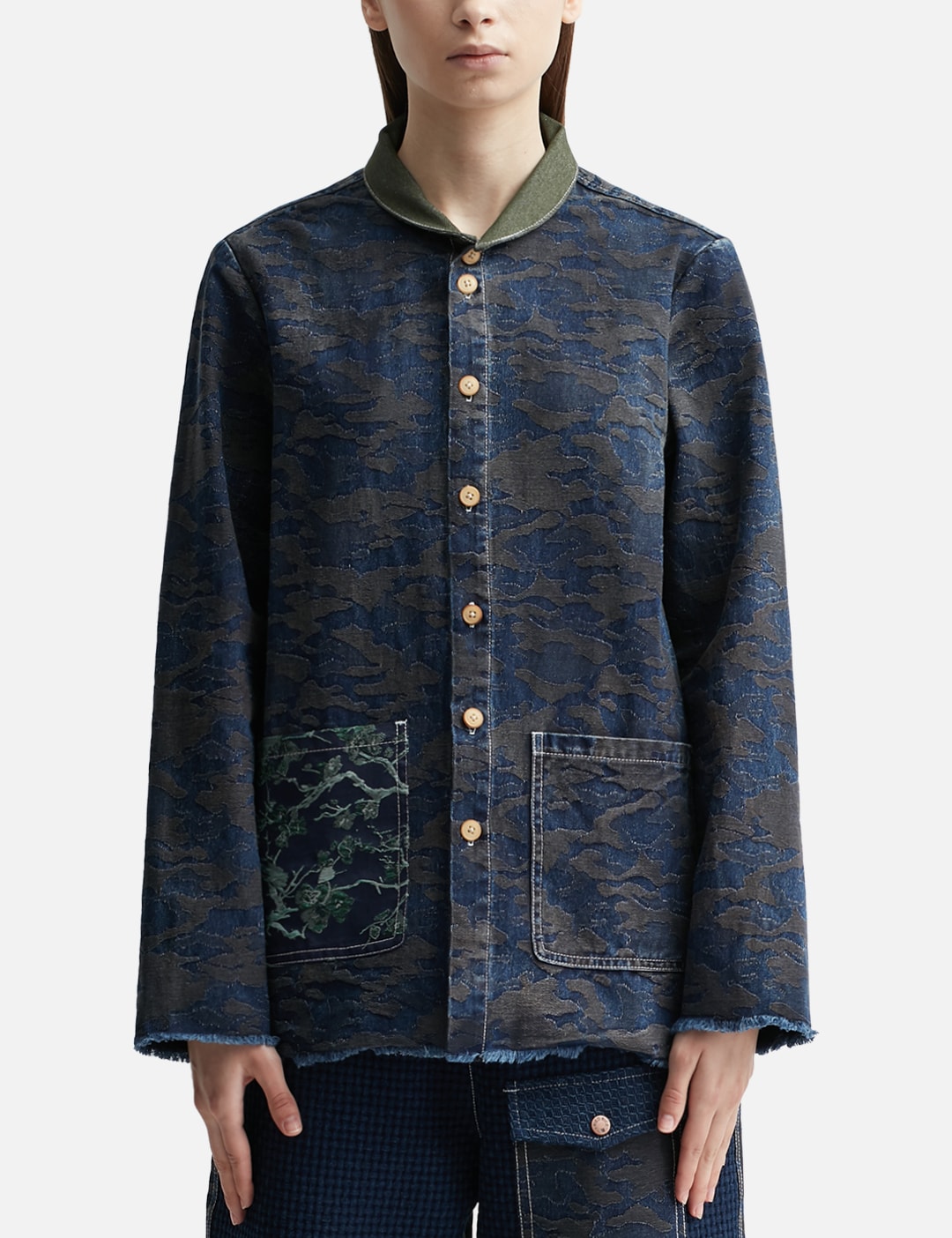 FRIED RICE - unisex-workman-jacket-fade-wash-denim | HBX