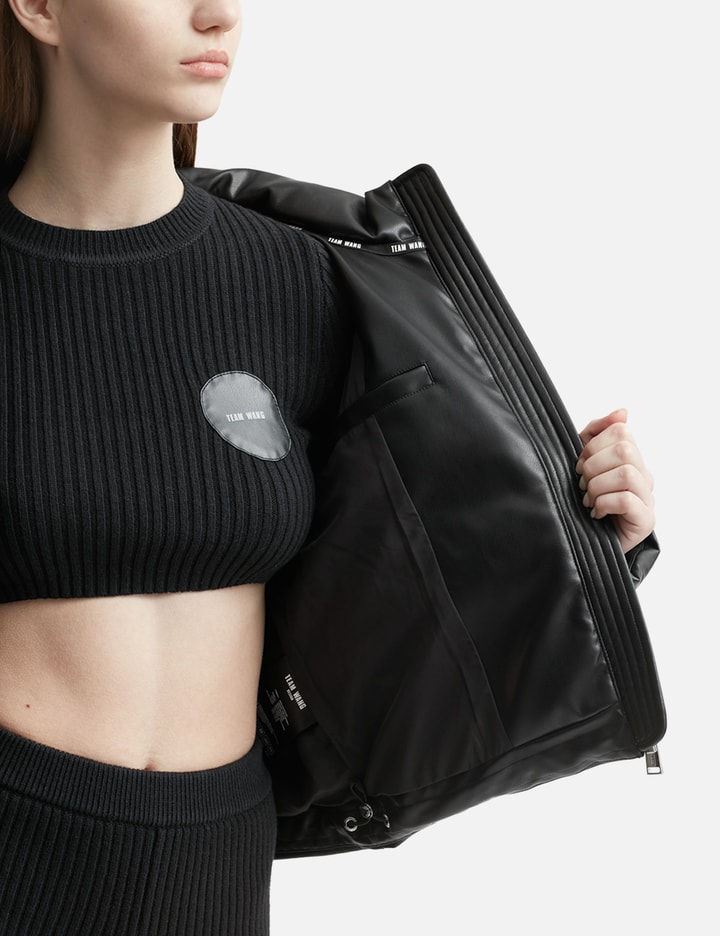 Team Wang - TEAM WANG DESIGN BALLOON FAUX LEATHER DOWN JACKET | HBX ...