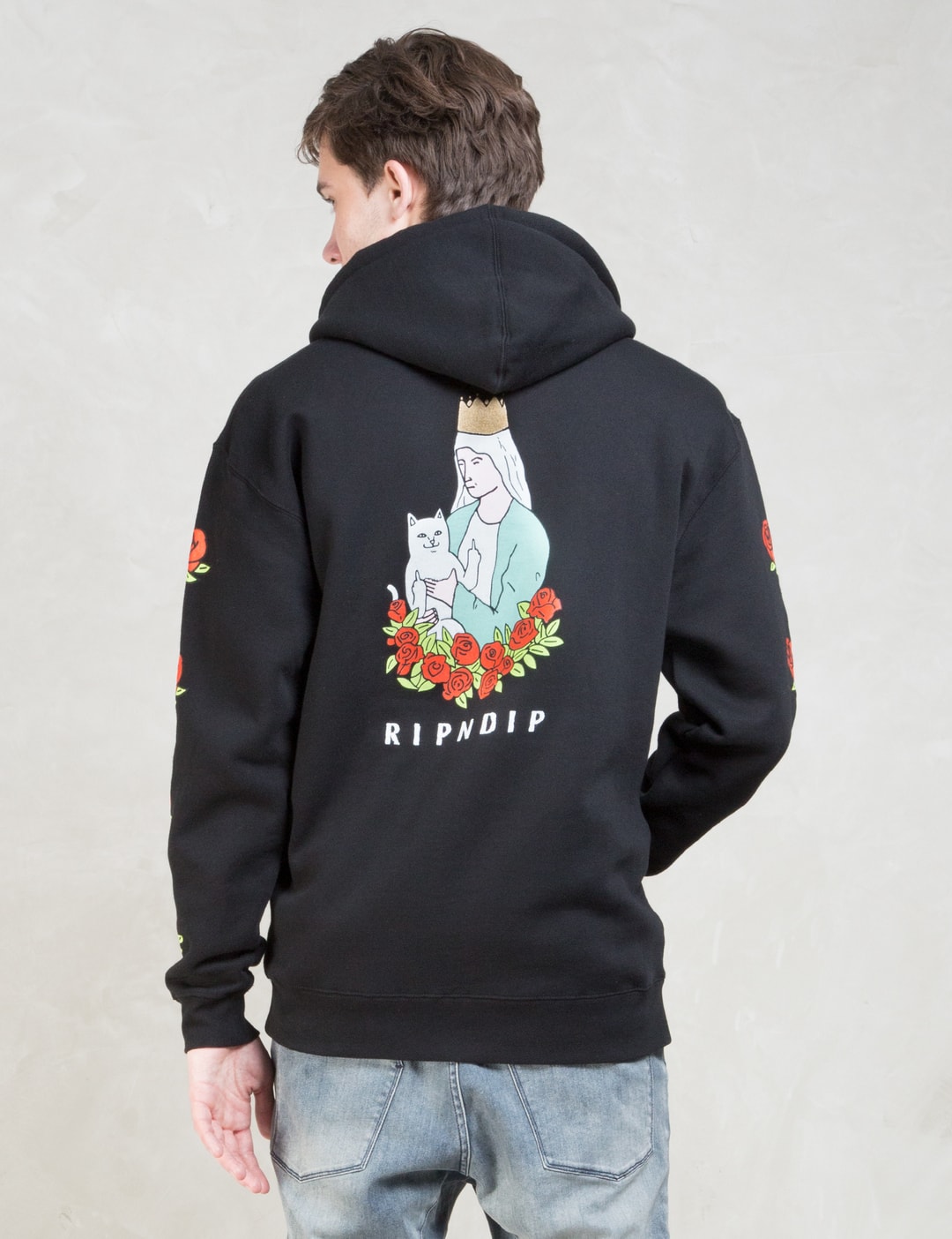 RIPNDIP - Lord Nermal Roses Pullover | HBX - Globally Curated Fashion and Lifestyle by Hypebeast