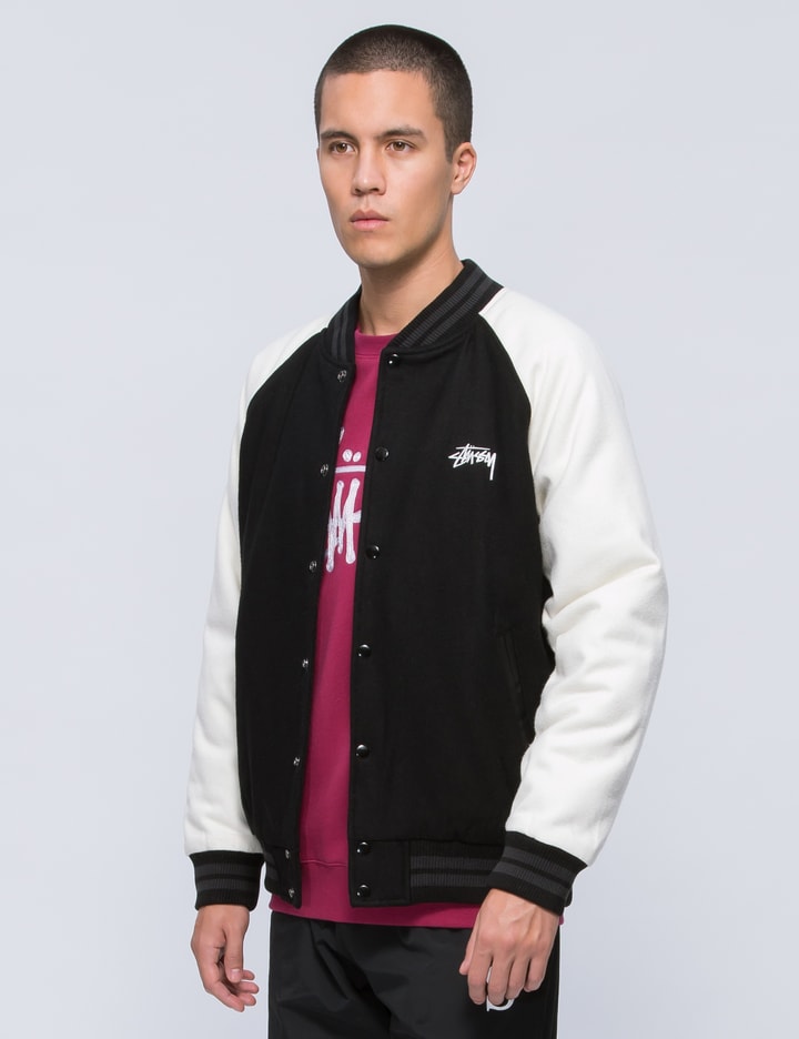 Stüssy - Two Tone Wool Varsity Jacket | HBX