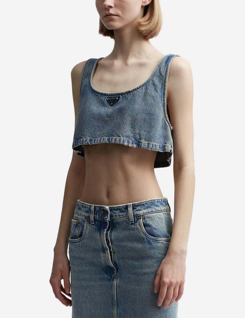 Prada - Denim Top | HBX - Globally Curated Fashion and Prada - Denim Top | HBX - Globally Curated Fashion and