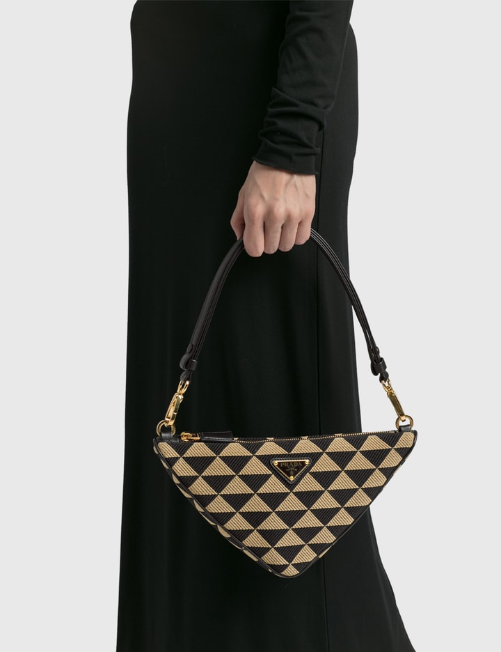 Prada - Prada Symbole Leather And Fabric Mini Bag | HBX