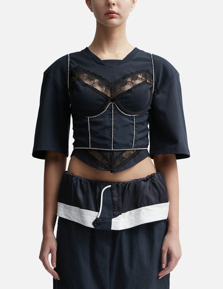 pushBUTTON - Cropped Bustier | HBX