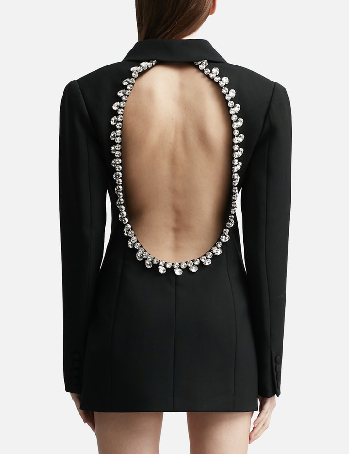 Area - Crystal Open Back Blazer Dress | HBX - Globally Curated Fashion ...