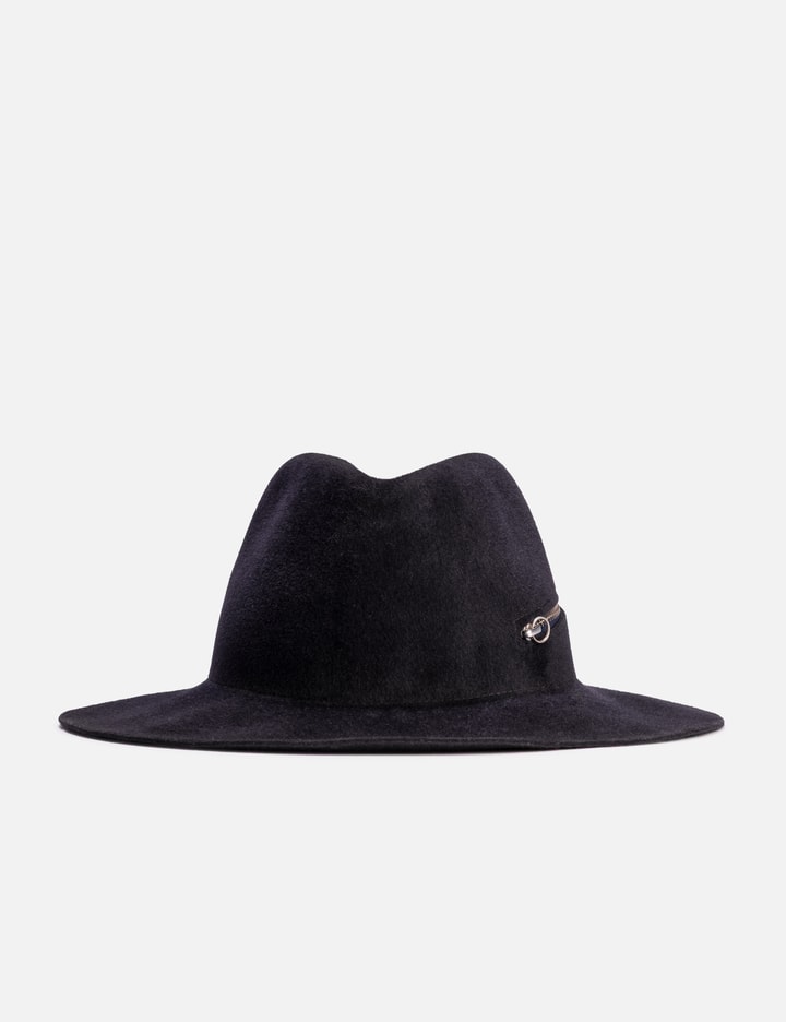 Larose Paris Fedora Hat - ブルーのラビットフェルト製、使用感あり | HBX