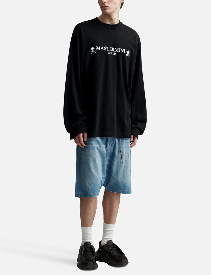Mastermind World - WM Logo Long Sleeve Oversized T-shirt | HBX ...