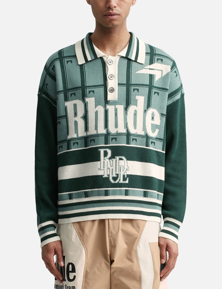 Rhude - Ligeux Rugby Shirt | HBX - Globally Curated Fashion and ...