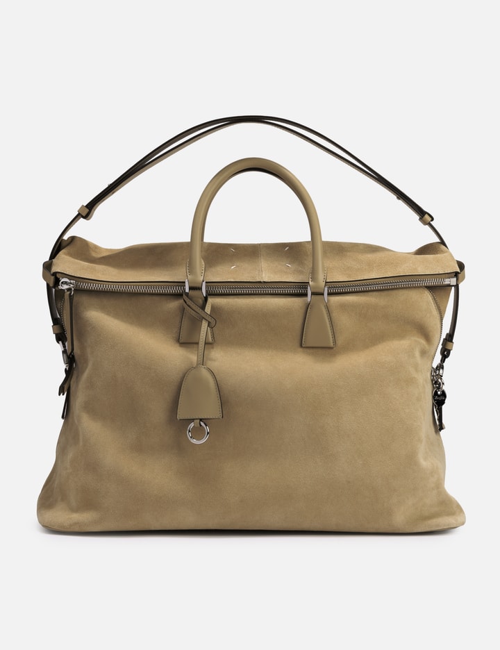 Maison Margiela 5AC Soft XL - Camel suede & calf leather crossbody bag ...