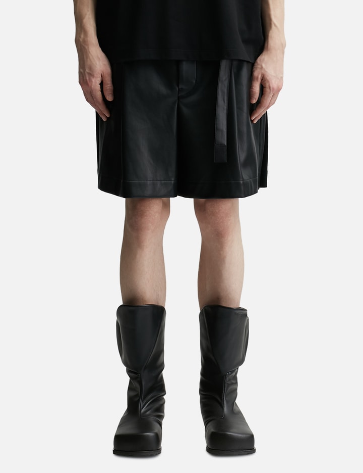 Sacai - Faux Leather Shorts | HBX