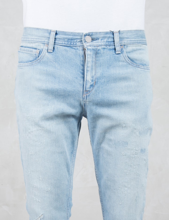 PHENOMENON - Washed Damage Jeans | HBX - Globally Curated Fashion and ...