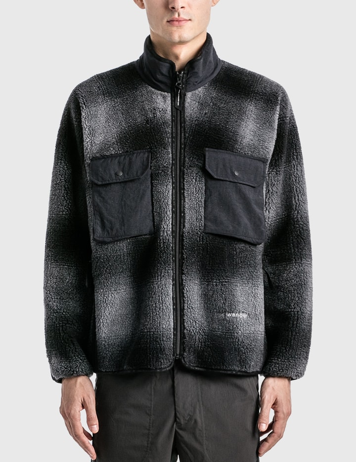 and wander - Check Boa Jacket | HBX