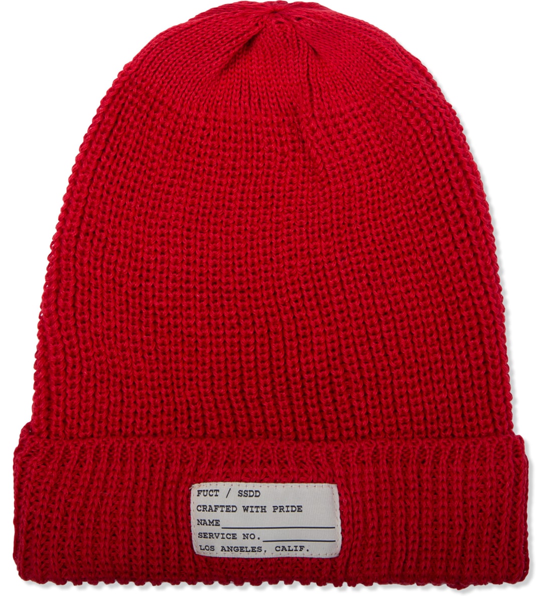 FUCT SSDD - Red Cotton Watch Cap | HBX - Globally Curated Fashion and ...