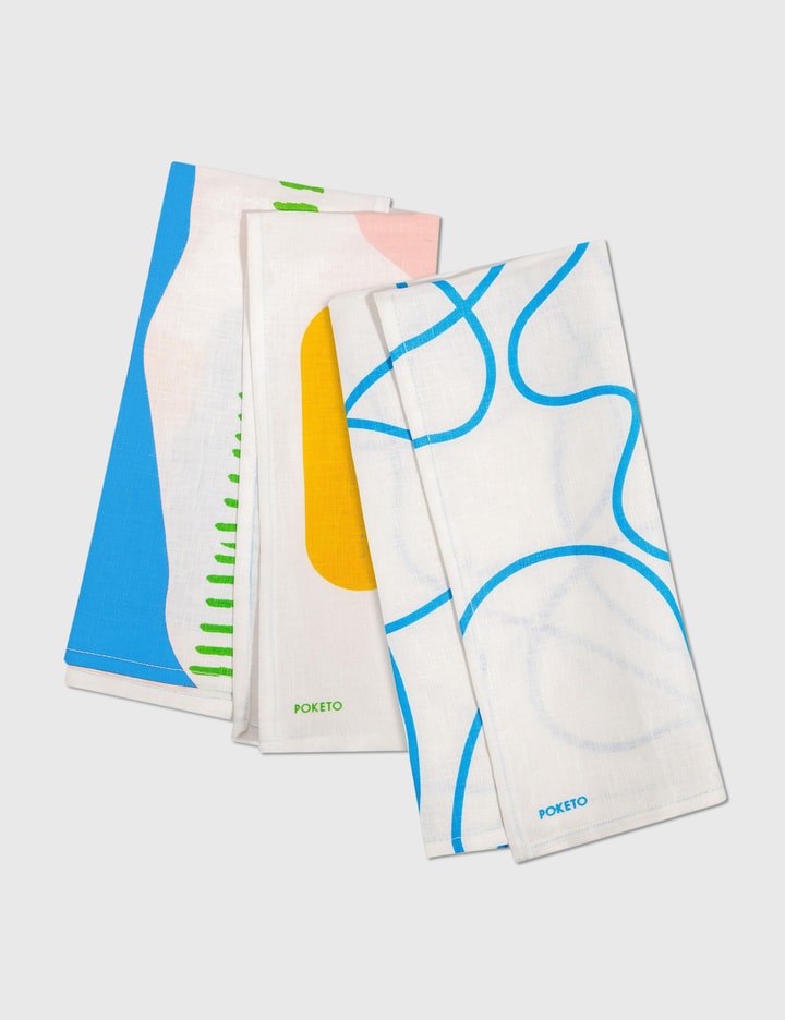 POKETO - Linen Tea Towel Set of 2 | HBX - Globally Curated Fashion and ... POKETO - Linen Tea Towel Set of 2 | HBX - Globally Curated Fashion and ...