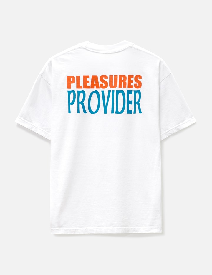 Pleasures NERD PROVIDER T-SHIRT - PLEASURES x N.E.R.D. white tee with ...