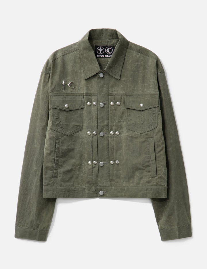 THUG CLUB - TC Logo Cropped Military Jacket | HBX