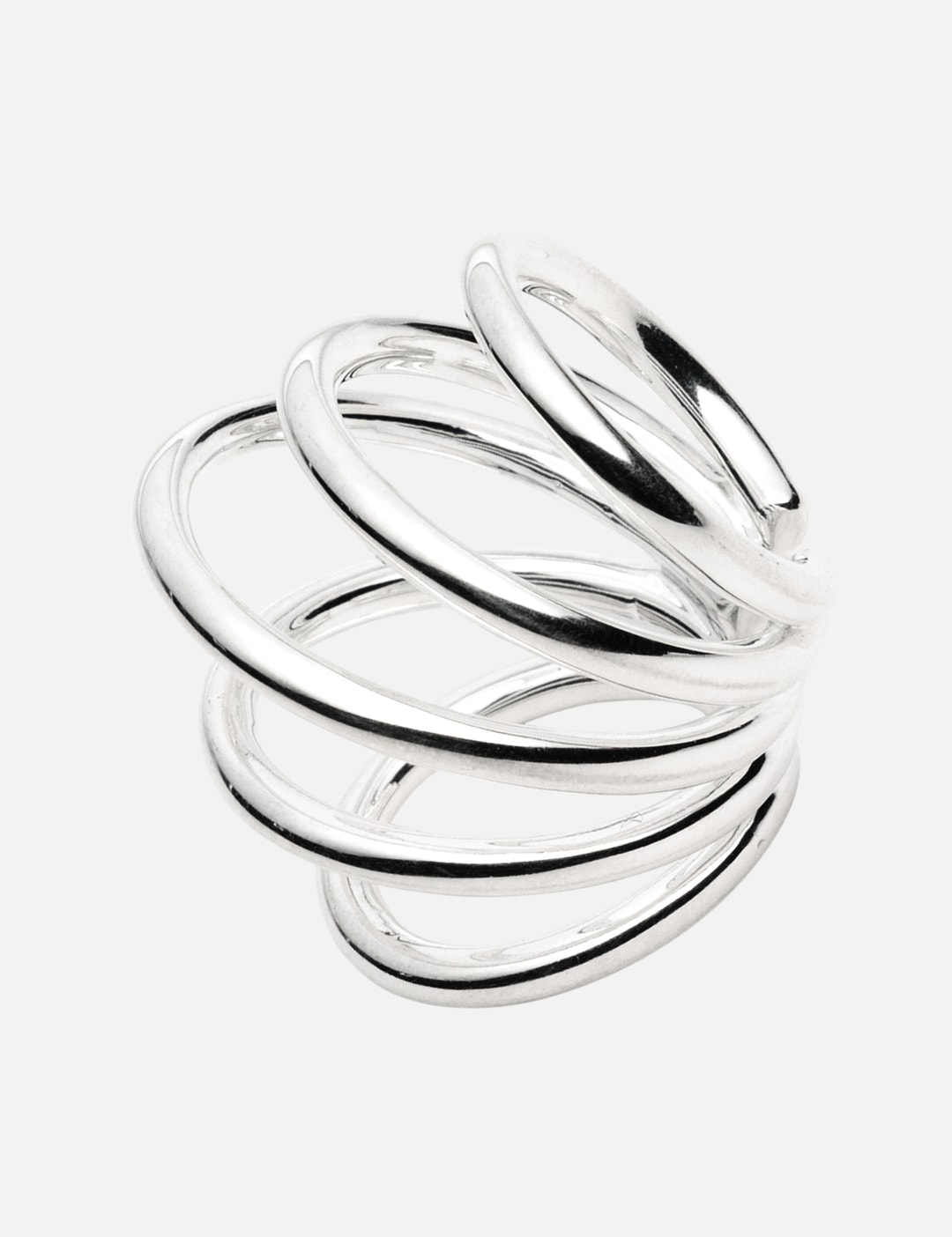 SUOT Studio Five Hoop Ear Cuff Silver - 925 sterling silver single ear ...