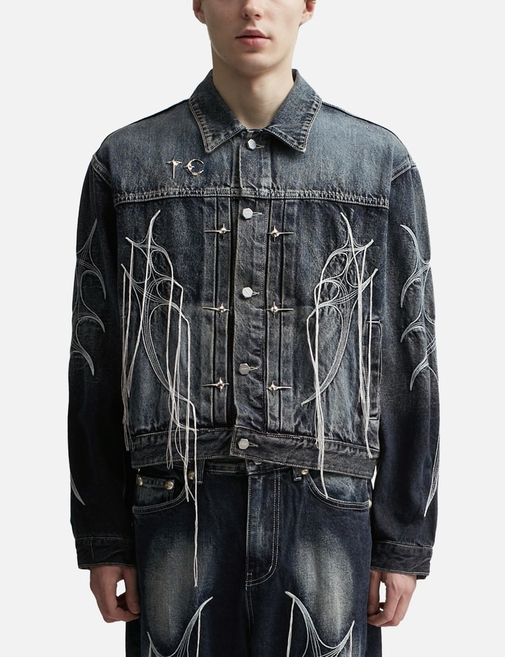 THUG CLUB - Tribal Tree Denim Jacket | HBX - HYPEBEAST 為您搜羅全球潮流時尚品牌