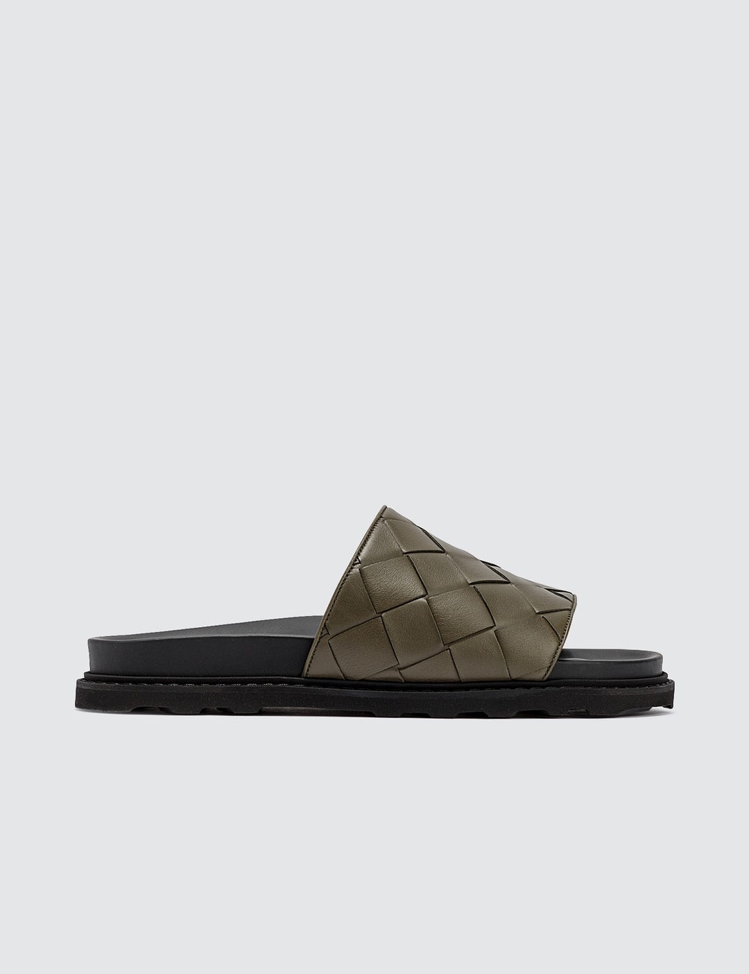 Bottega Veneta - Classic Weave Sliders | HBX - Globally Curated Fashion ...