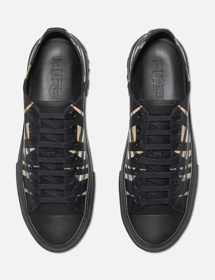 Burberry - Sliced Check Cotton Sneakers | HBX - Globally Curated ...
