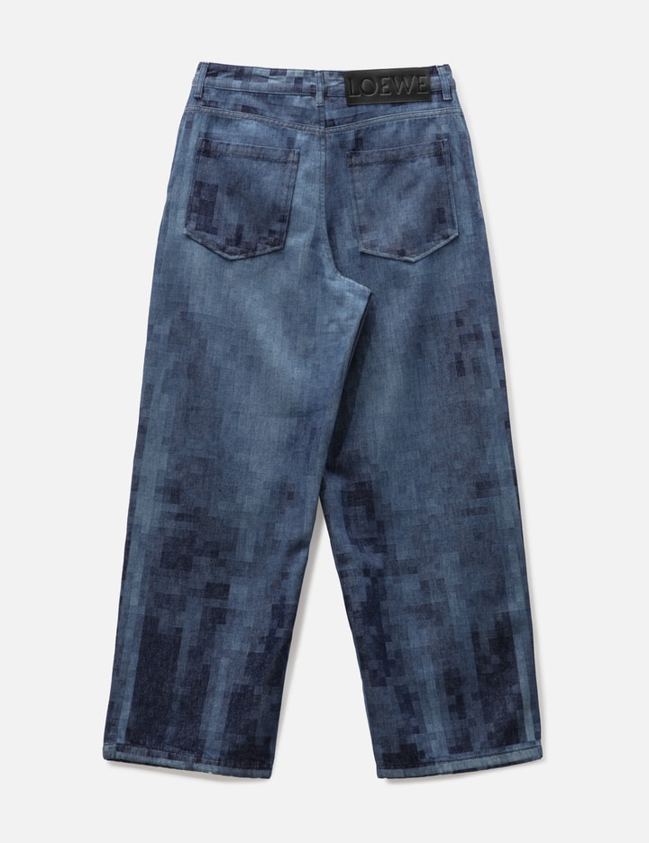 Loewe - PIXELATED BAGGY JEANS | HBX