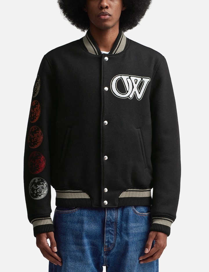 Off-White™ - Moon Phase Varsity Bomber Jacket | HBX