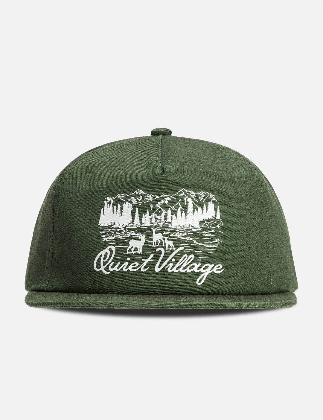 Museum of Peace & Quiet Quiet Village 5 Panel Hat - Olive cap with ...