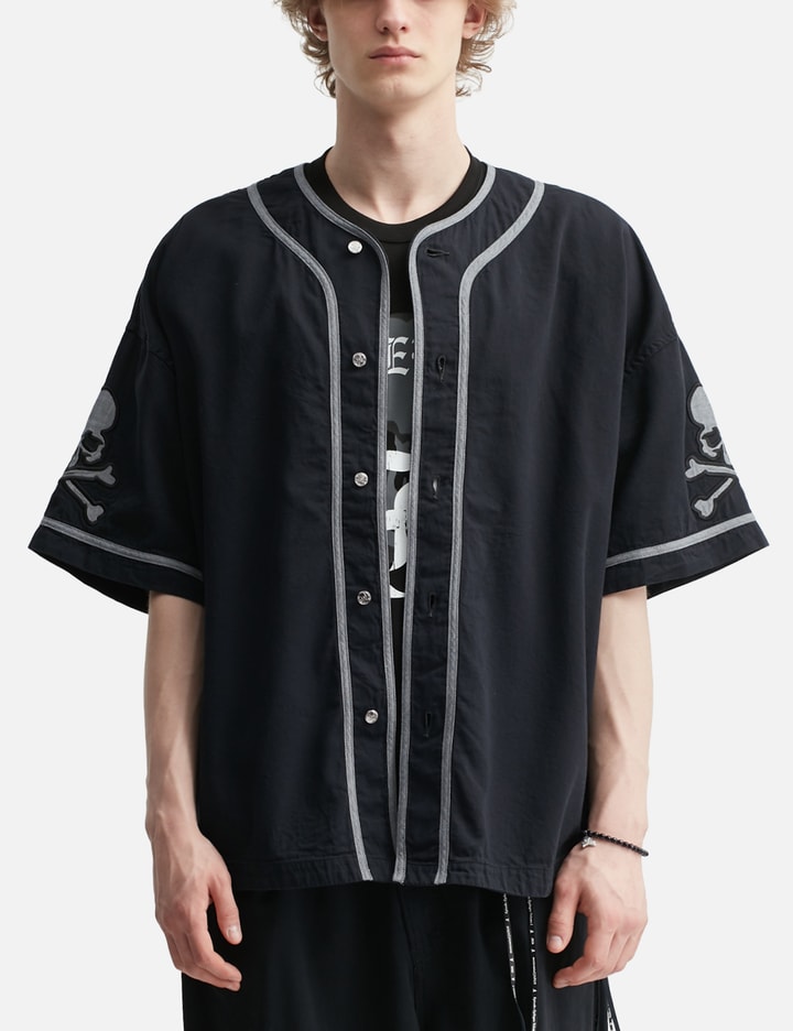 Mastermind Japan Baseball Denim Shirt - Premium Japanese denim jersey ...