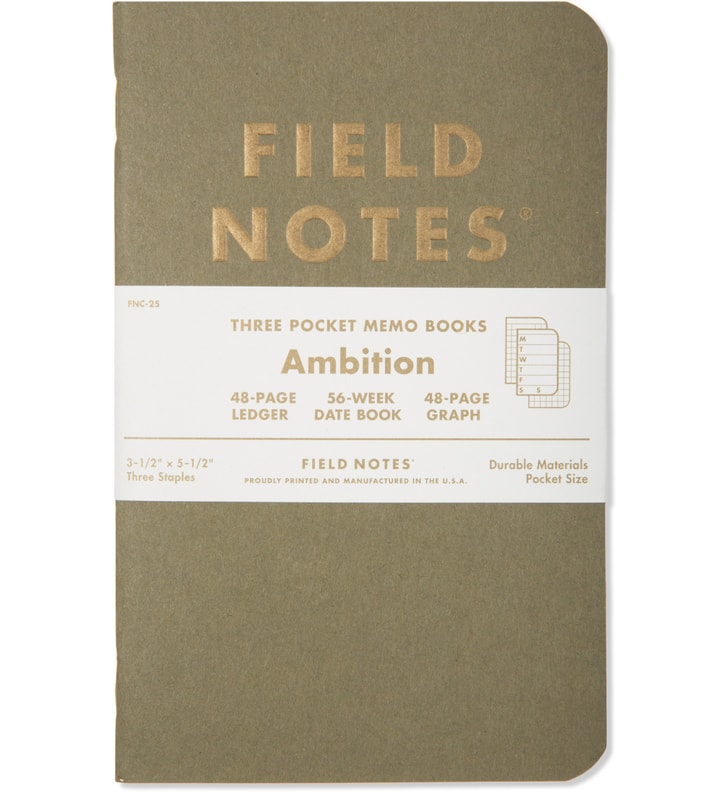 Field Notes - The "Ambition" 3 Pack Notebook | HBX - Globally Curated ...