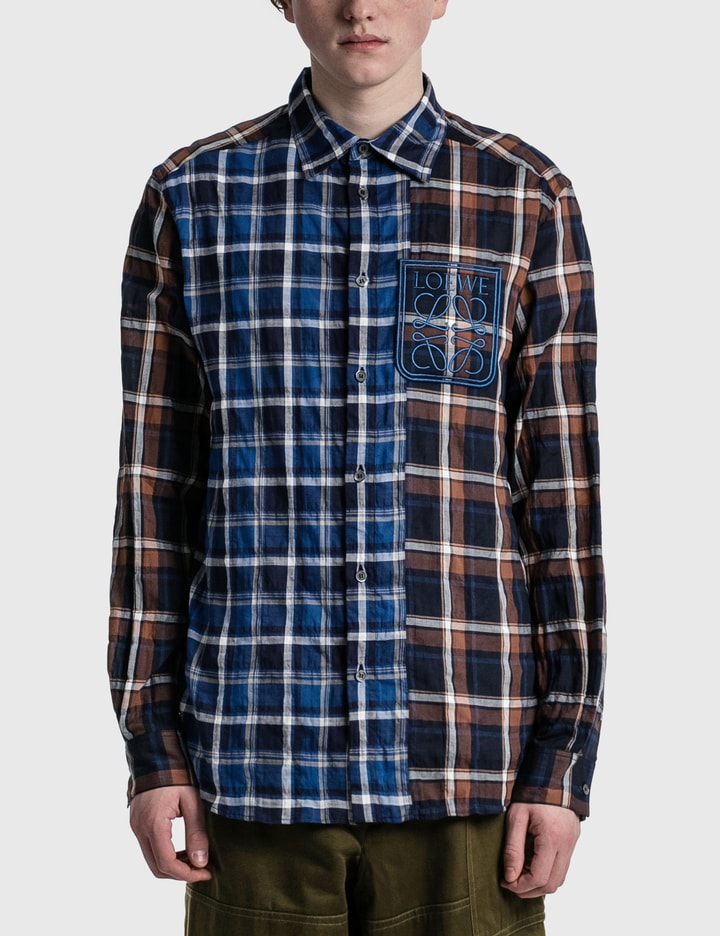 Loewe - Patchwork Check Shirt | HBX - Globally Curated Fashion and ...