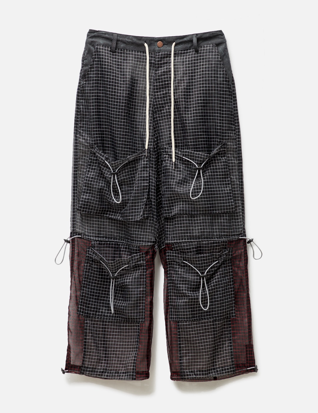 FRIED RICE - Unisex Check Drawstring Cargo Pants | HBX - Globally ...