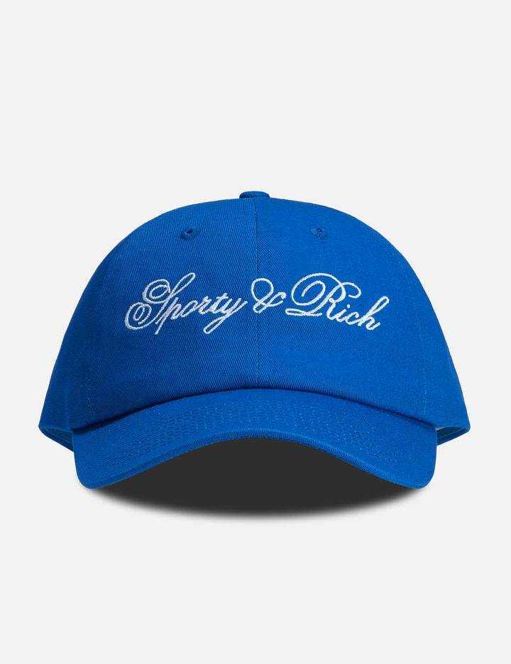 Sporty & Rich - CURSIVE LOGO HAT | HBX - Globally Curated Fashion and ...