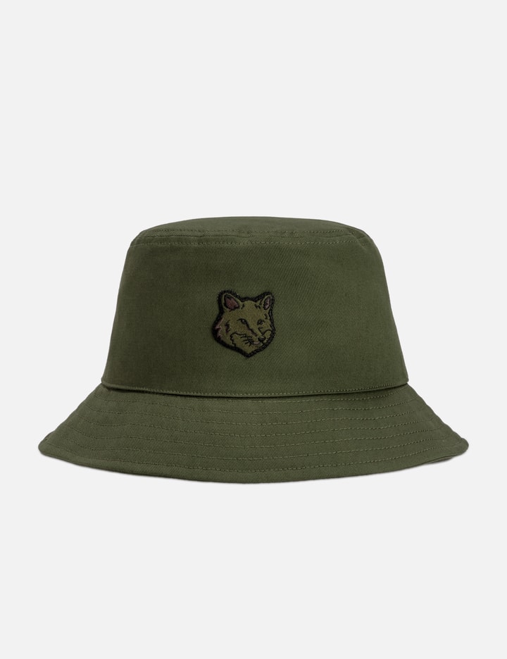 Maison Kitsuné - FOX HEAD PATCH BUCKET HAT | HBX