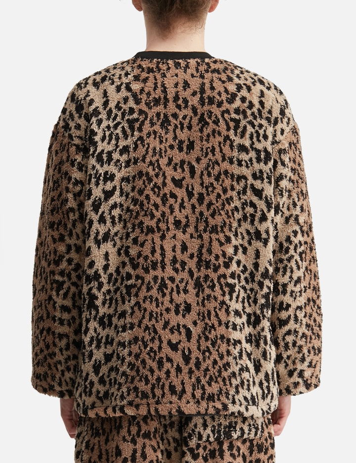 NEIGHBORHOOD NH X Hippopotamus . Terry Cloth Cardigan LS - 豹纹毛圈开衫，柔软吸湿速 ...