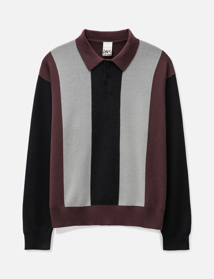 Perks and Mini - Forms Knit Long Sleeve Polo | HBX