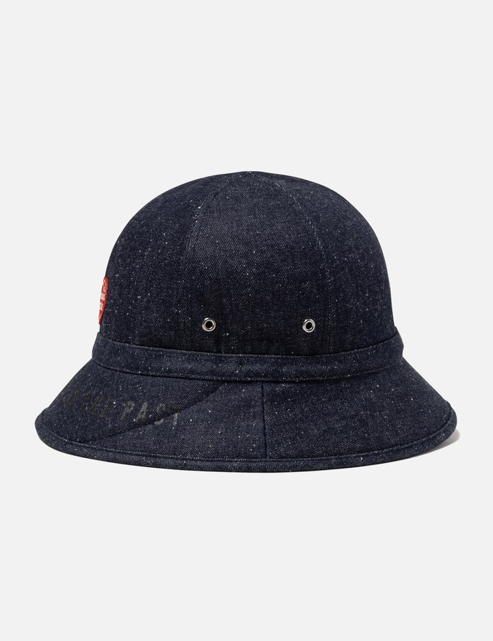 Human Made Denim Hat - Iconic selvedge denim round hat with heart patch ...