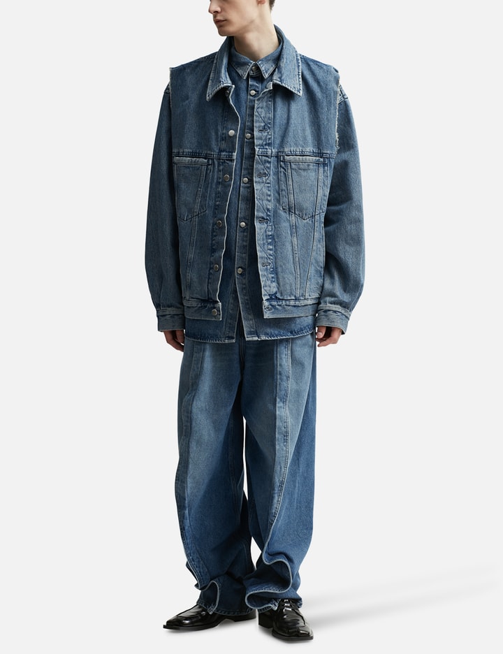 AMBUSH® - Layered Denim Shirt | HBX - Globally Curated Fashion and ...
