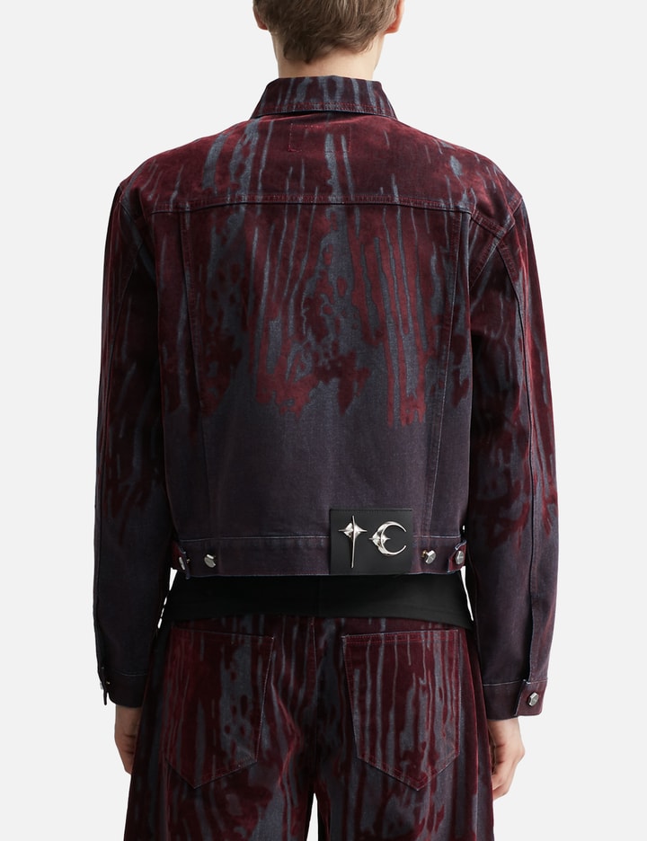 THUG CLUB - Blood Lazered Denim Jacket | HBX