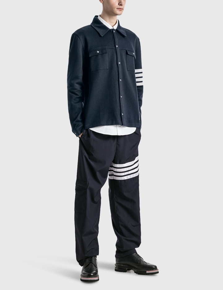 Thom Browne - 4-Bar Button Down Shirt Jacket | HBX