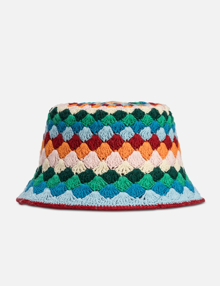 Casablanca - Unisex SHELL STRIPED CROCHET HAT | HBX