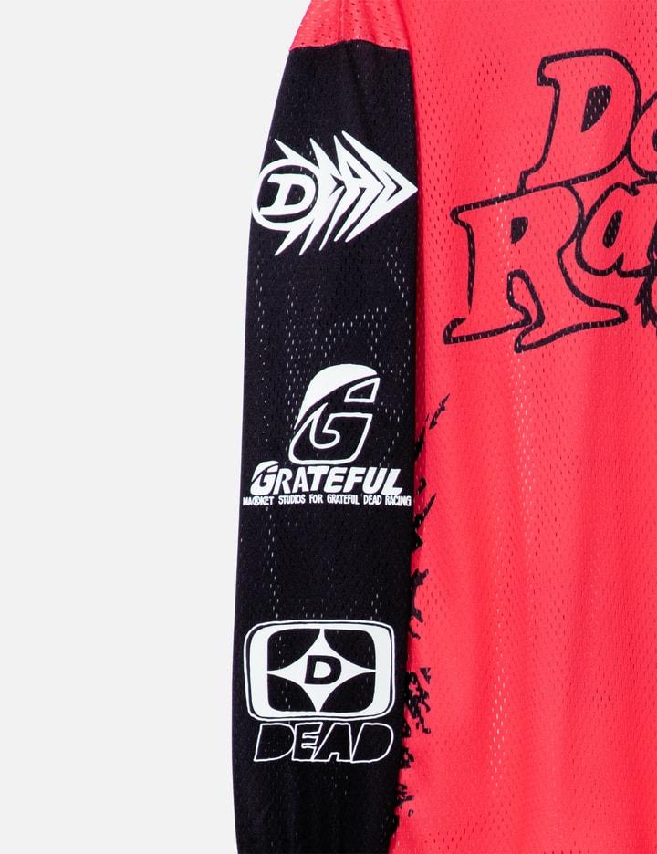 Market Market x Grateful Dead Moto Jersey - Red/Black mesh jersey with ...