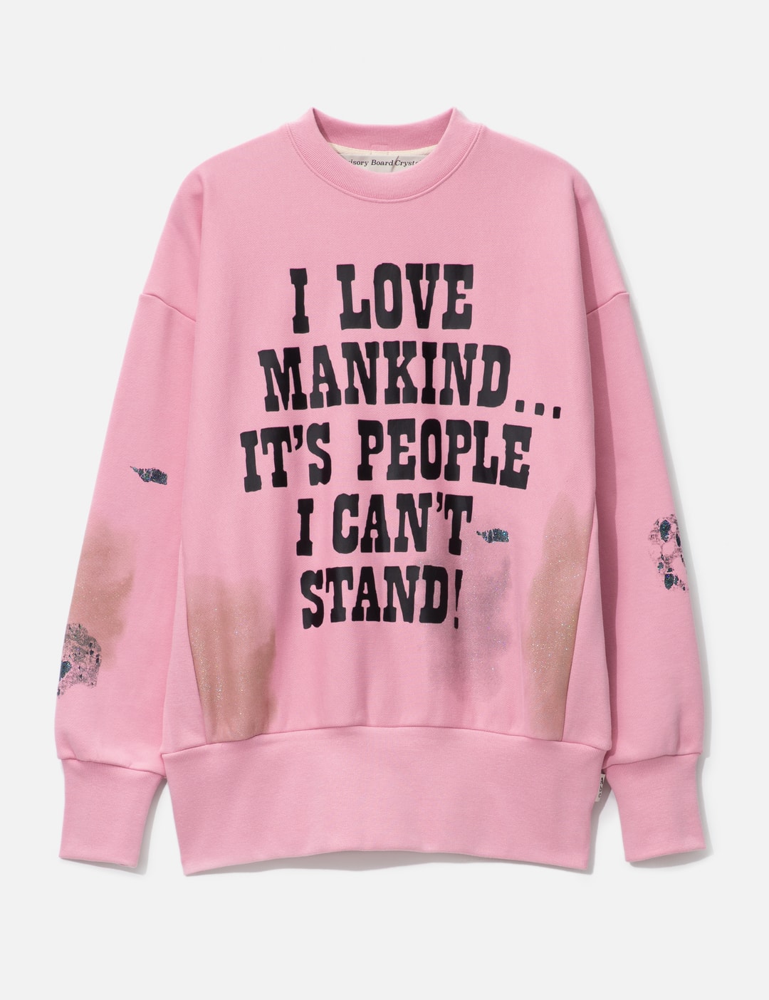 Advisory Board Crystals - Abc. I Love Mankind But… Sweatshirt | HBX ...