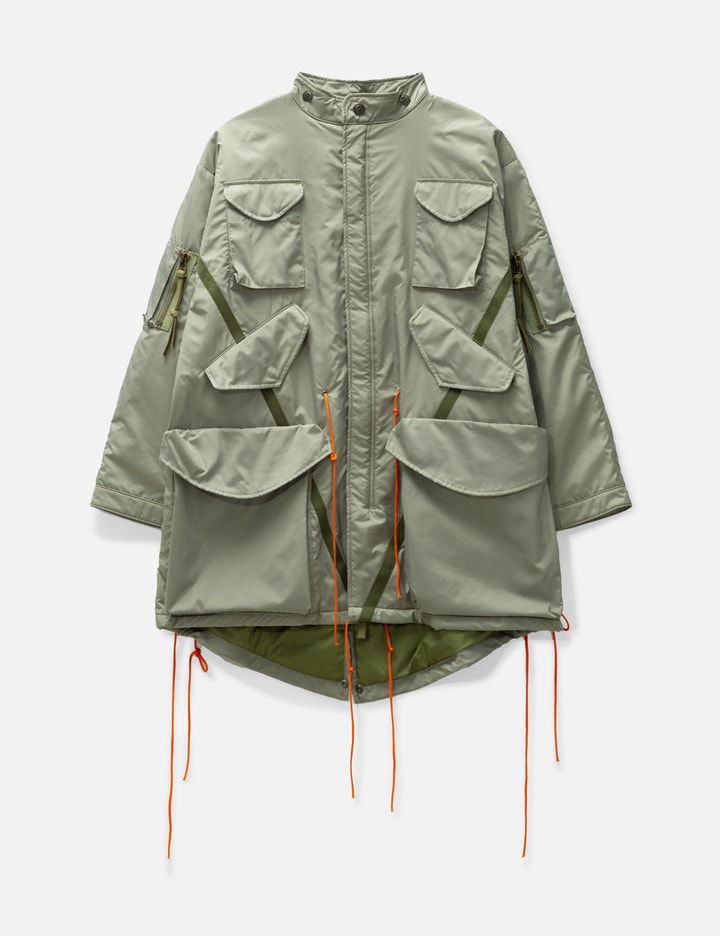 GREG LAUREN - Army Nylon Fishtail Jacket | HBX