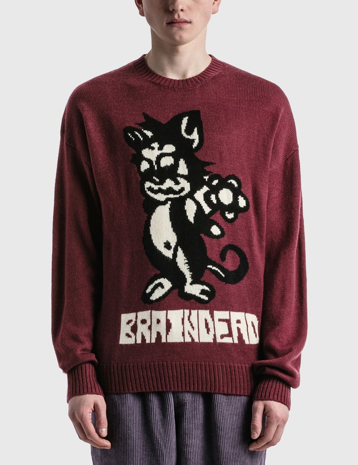 Brain Dead - Meow Knit Sweater | HBX - Globally Curated Fashion and ...