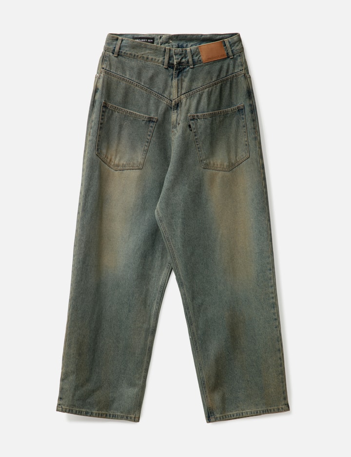 PROJECT G/R - Coated Backward Denim Pants | HBX
