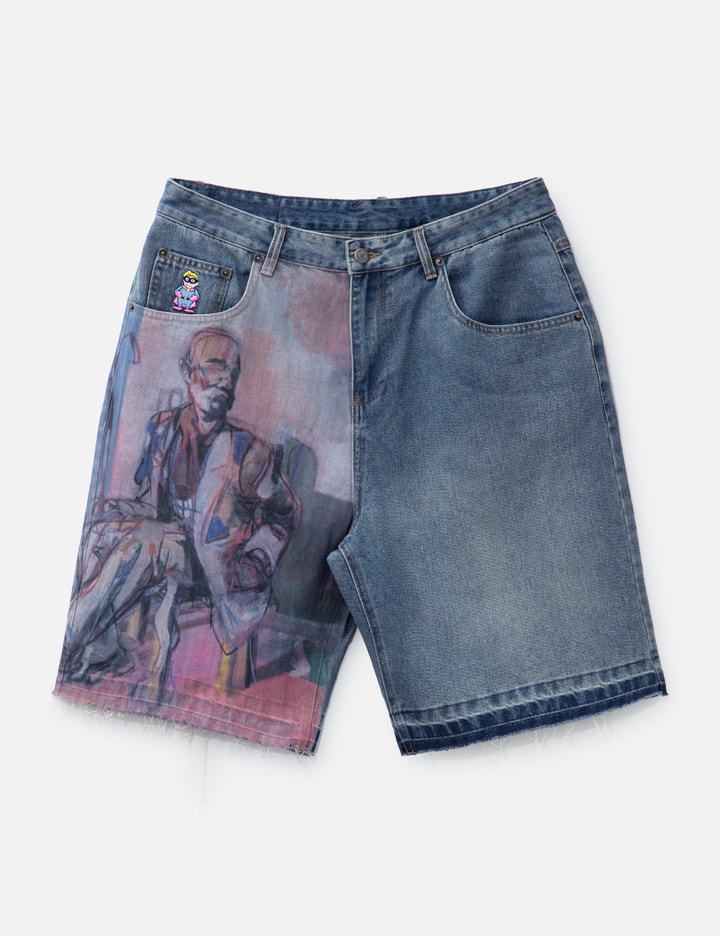 KidSuper - Painted Paneled Shorts | HBX - Globally Curated Fashion and ...